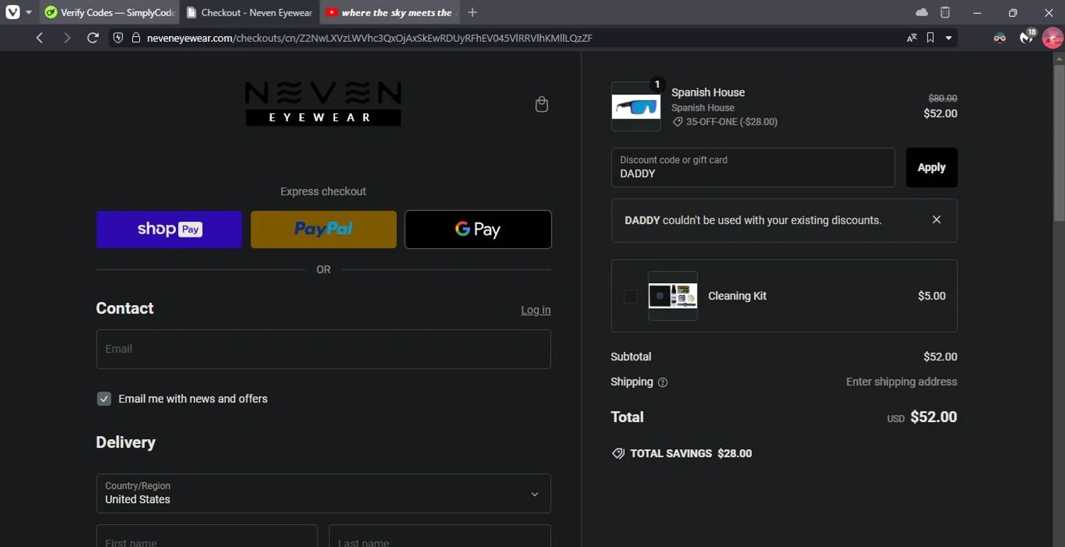 Neven Eyewear Discount Codes - 50% Off | November 2024