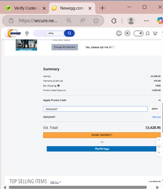 Newegg Promo Codes (9 Verified) - $250 Off w/Code Apr 2025