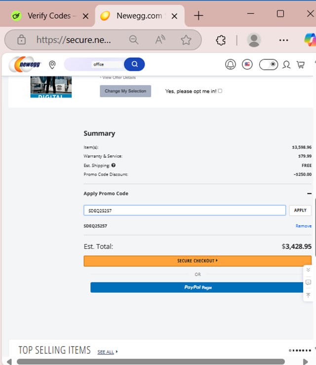 Newegg Promo Codes (9 Verified) - $250 Off w/Code Apr 2025