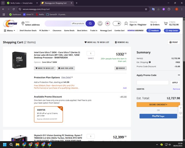 Newegg Promo Codes (9 Verified) - $50 Off w/Code Apr 2025