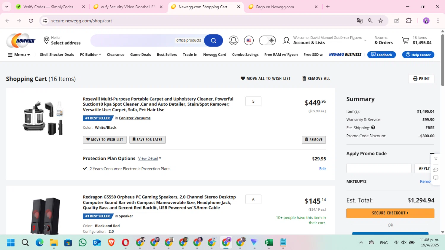 Newegg Promo Codes (9 Verified) - $200 Off w/Code May 2025