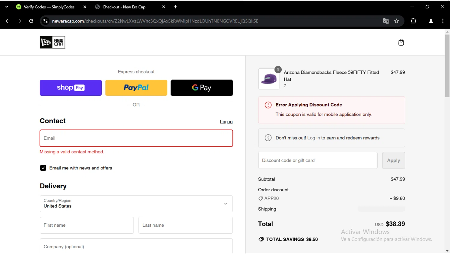 New Era Cap Coupon Codes - 40% Off | December 2024