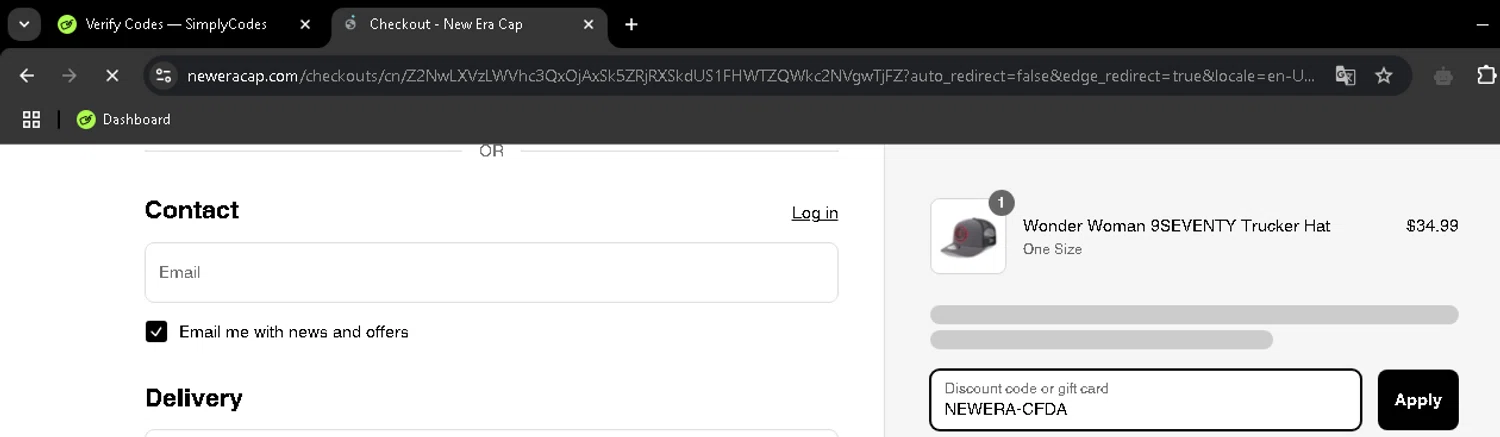 New Era Cap Coupon Codes (3 Verified) - 20% Off Mar 2025