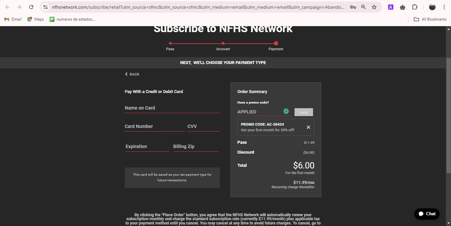 NFHS Network Promo Codes - up to 50% Off | November 2024