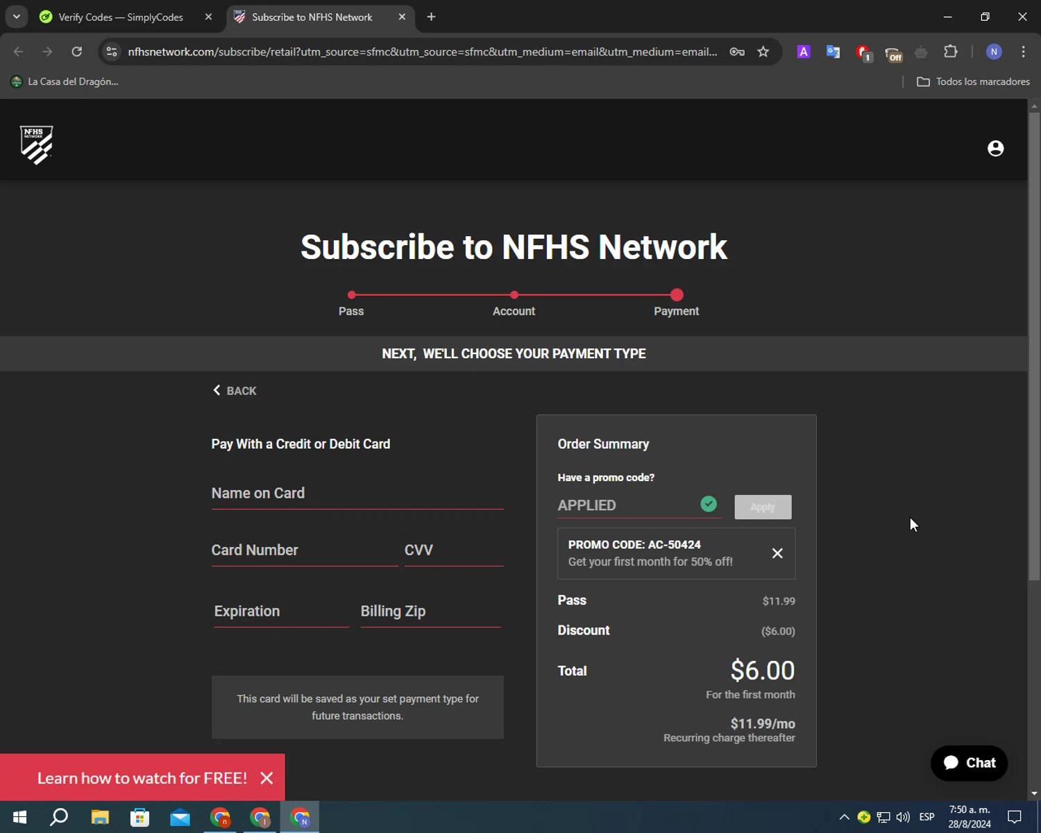 NFHS Network Promo Codes - $10 Off | October 2024