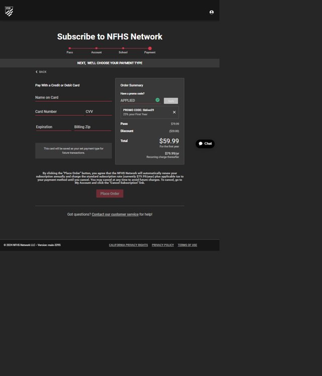 NFHS Network Promo Codes - $20 Off | December 2024