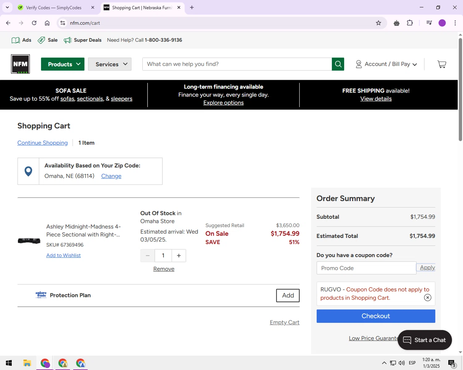 Nebraska Furniture Mart Promo Codes - $10 Off Sep 2025