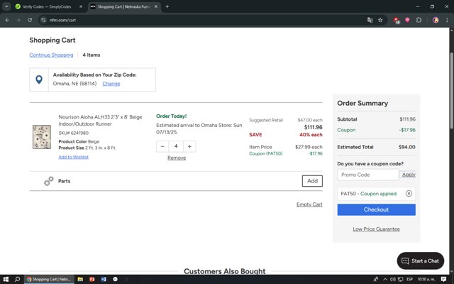 Nebraska Furniture Mart Promo Codes - $10 Off Jul 2025