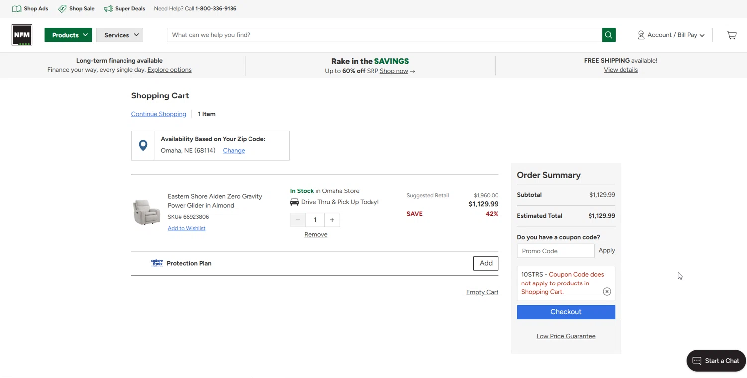 Nebraska Furniture Mart Promo Codes - $10 Off Oct 2025
