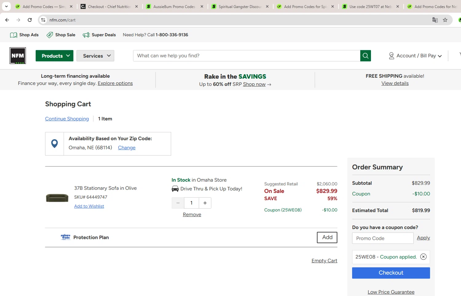 Nebraska Furniture Mart Promo Codes - $10 Off Oct 2025