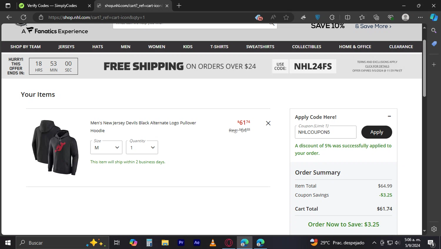 NHL Shop Coupons - 10% Off | September 2024