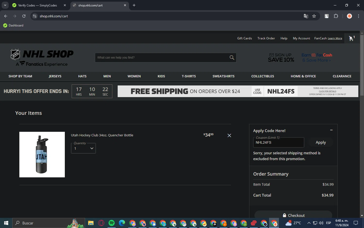 NHL Shop Coupons - 10% Off | September 2024