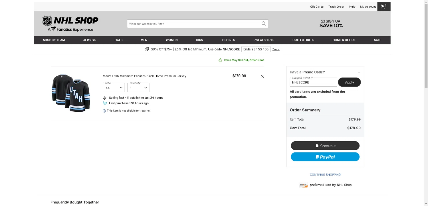 NHL Shop Promo Codes - 10% Off (7 Verified) Nov 2025