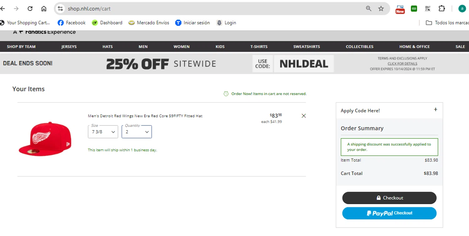 NHL Shop Coupons - 25% Off | November 2024