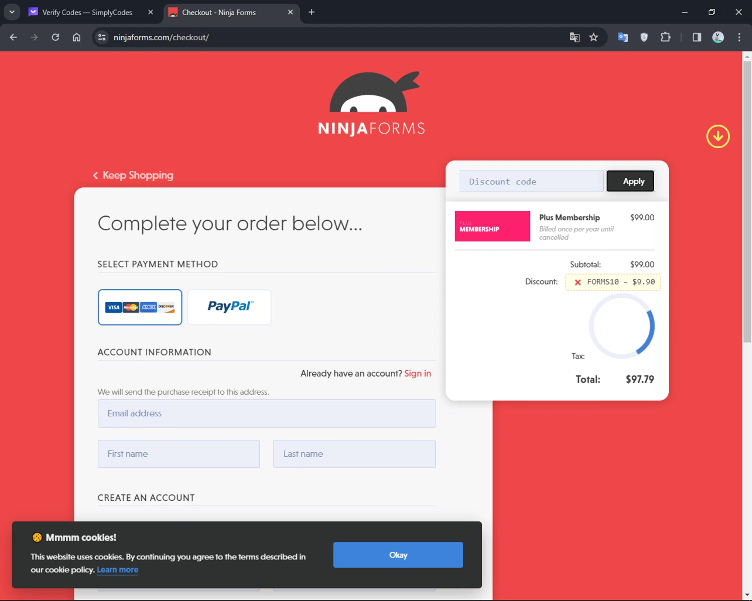 Ninja Forms Promo Codes - 10% Off | October 2024