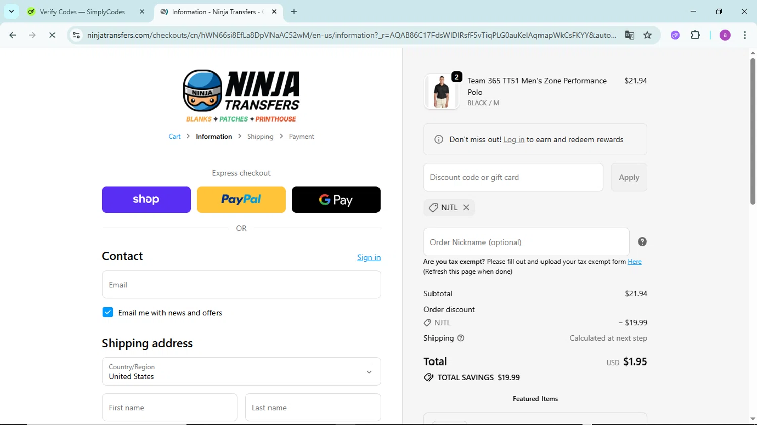 Ninja Transfers Promo Code - $10 Off (Verified) Jan 2026