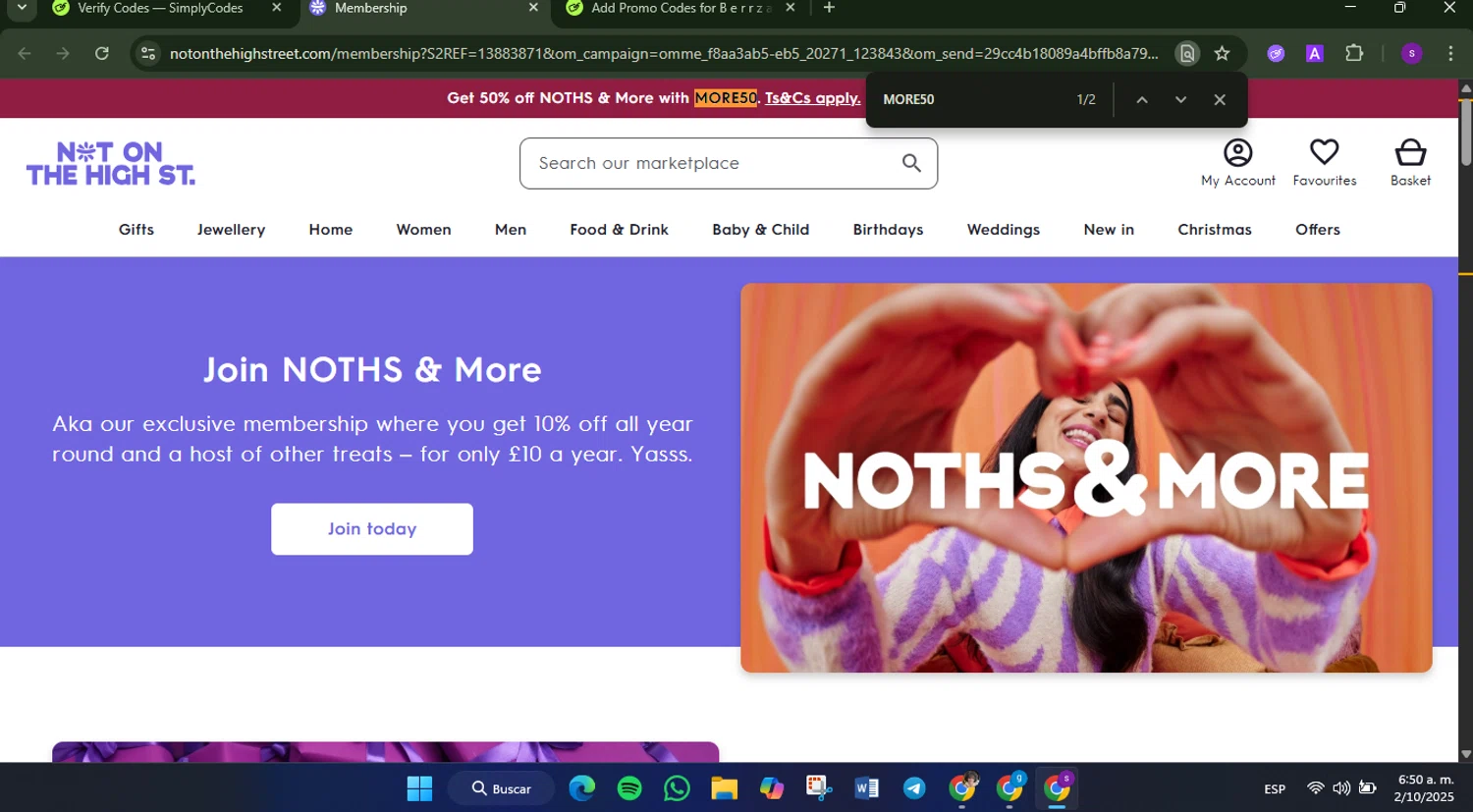 Not On The High Street Promo Code - 10% Off Jan 2026