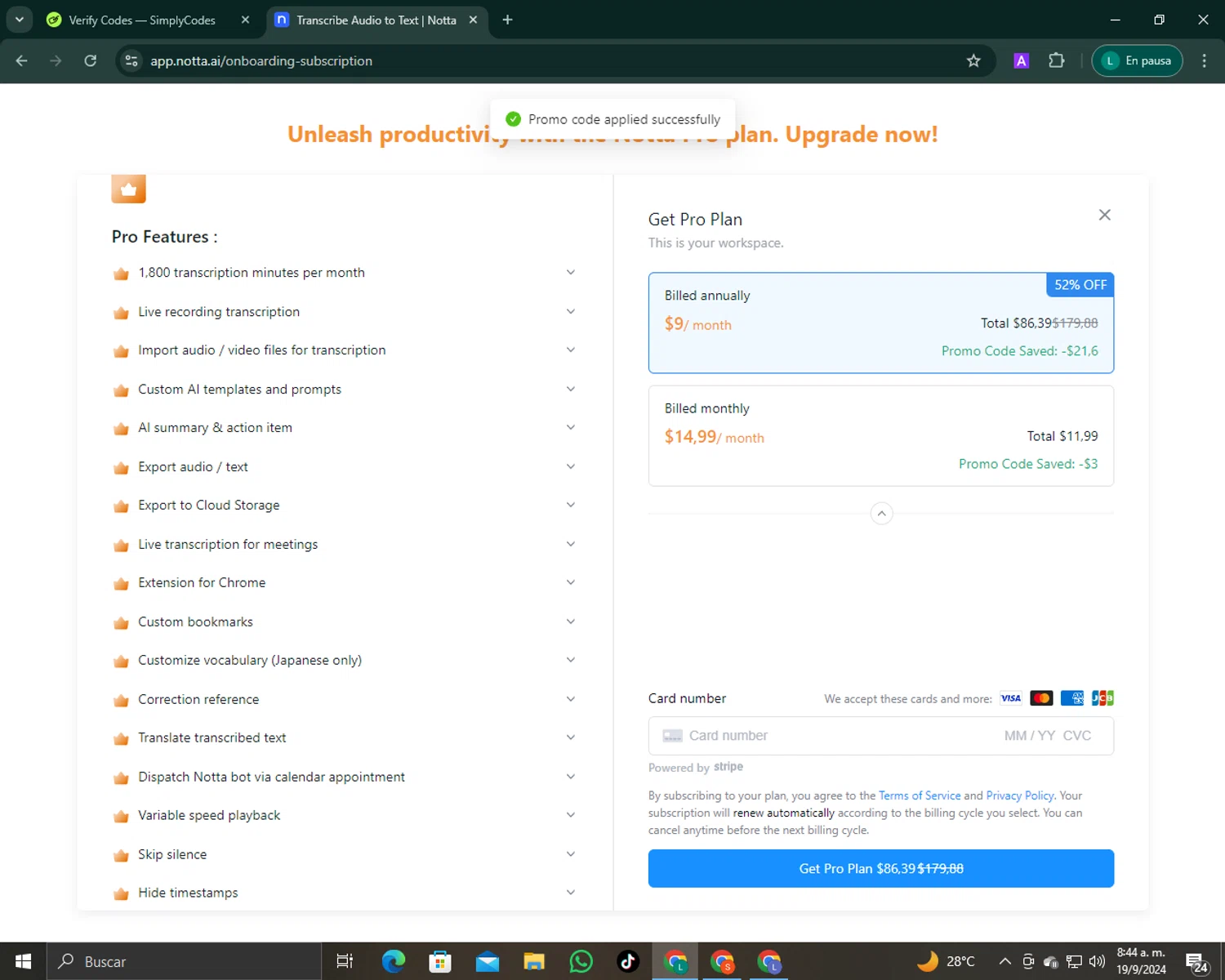 Notta US Promo Codes - 30% Off | November 2024