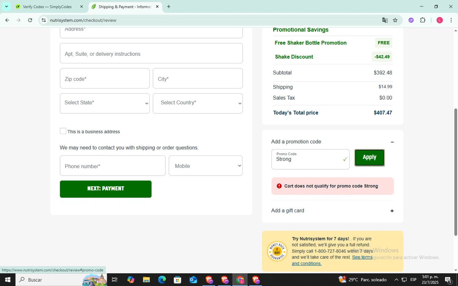 NutriSystem Promo Codes - $50 Off (Verified) Oct 2025