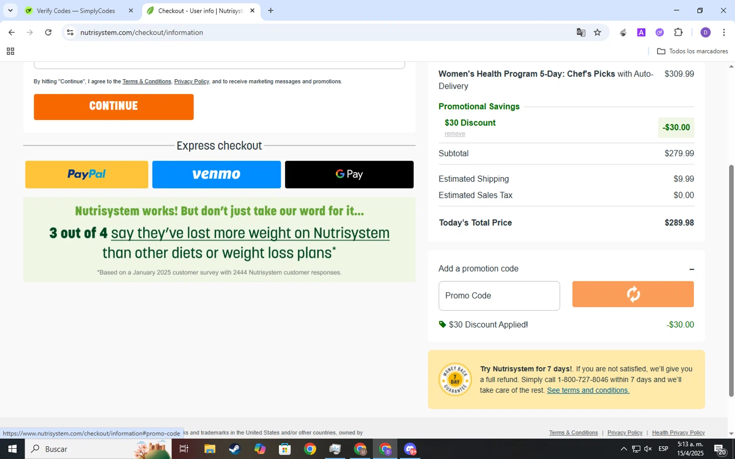 NutriSystem Promo Codes - 30% Off (20 Verified) Dec 2025