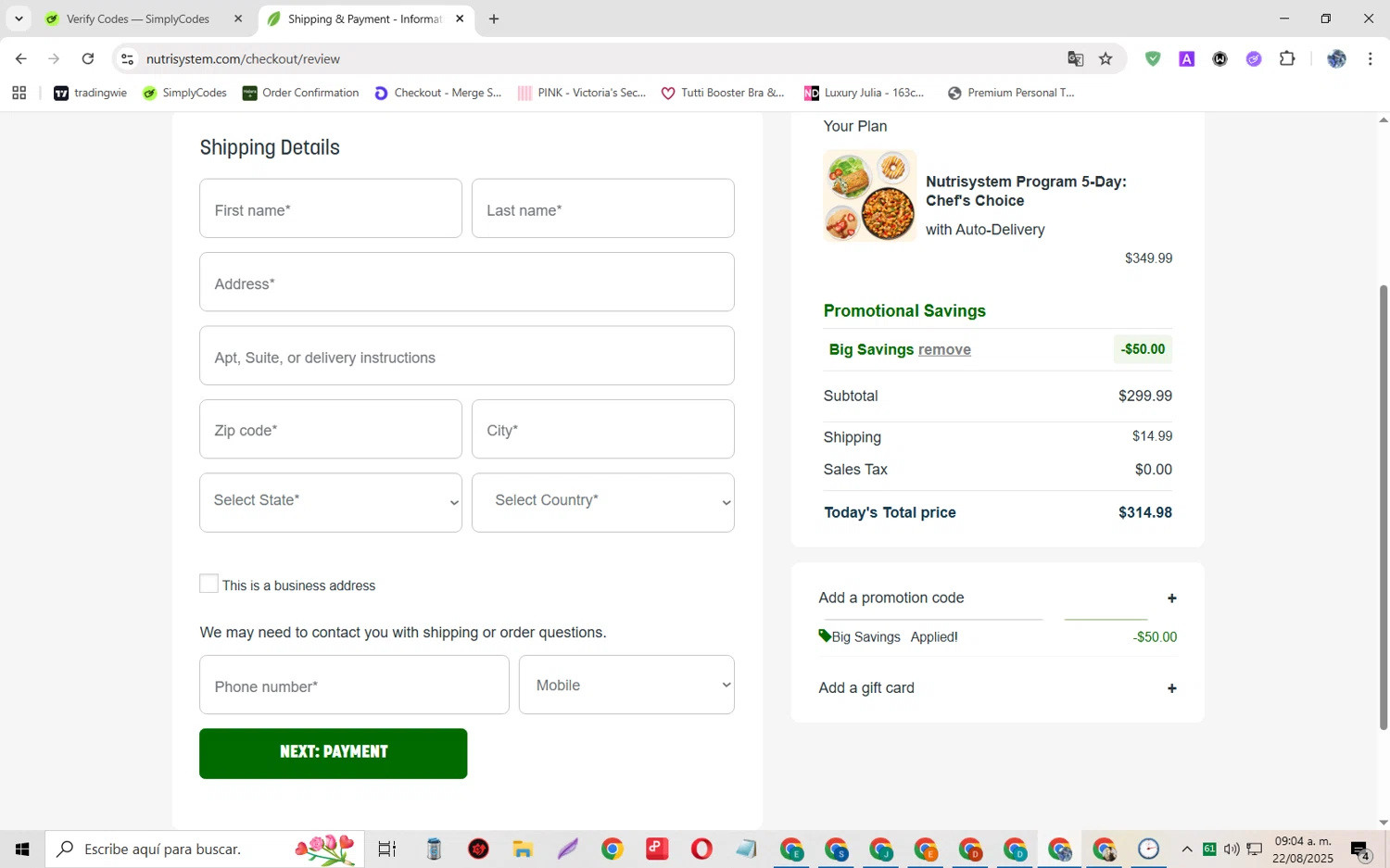 NutriSystem Promo Codes - $50 Off (Verified) Oct 2025