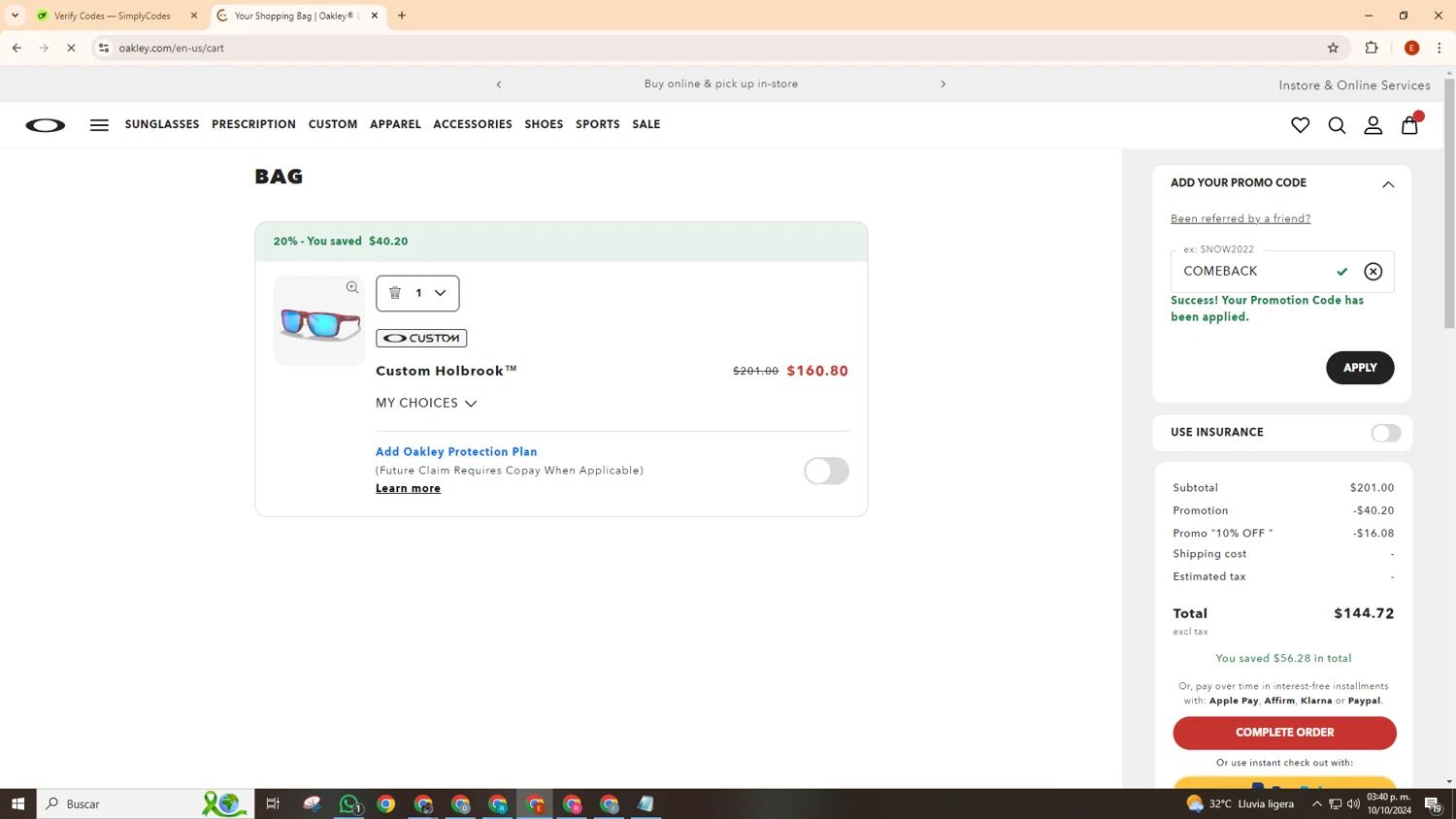 Oakley Promo Codes - 10% Off | November 2024