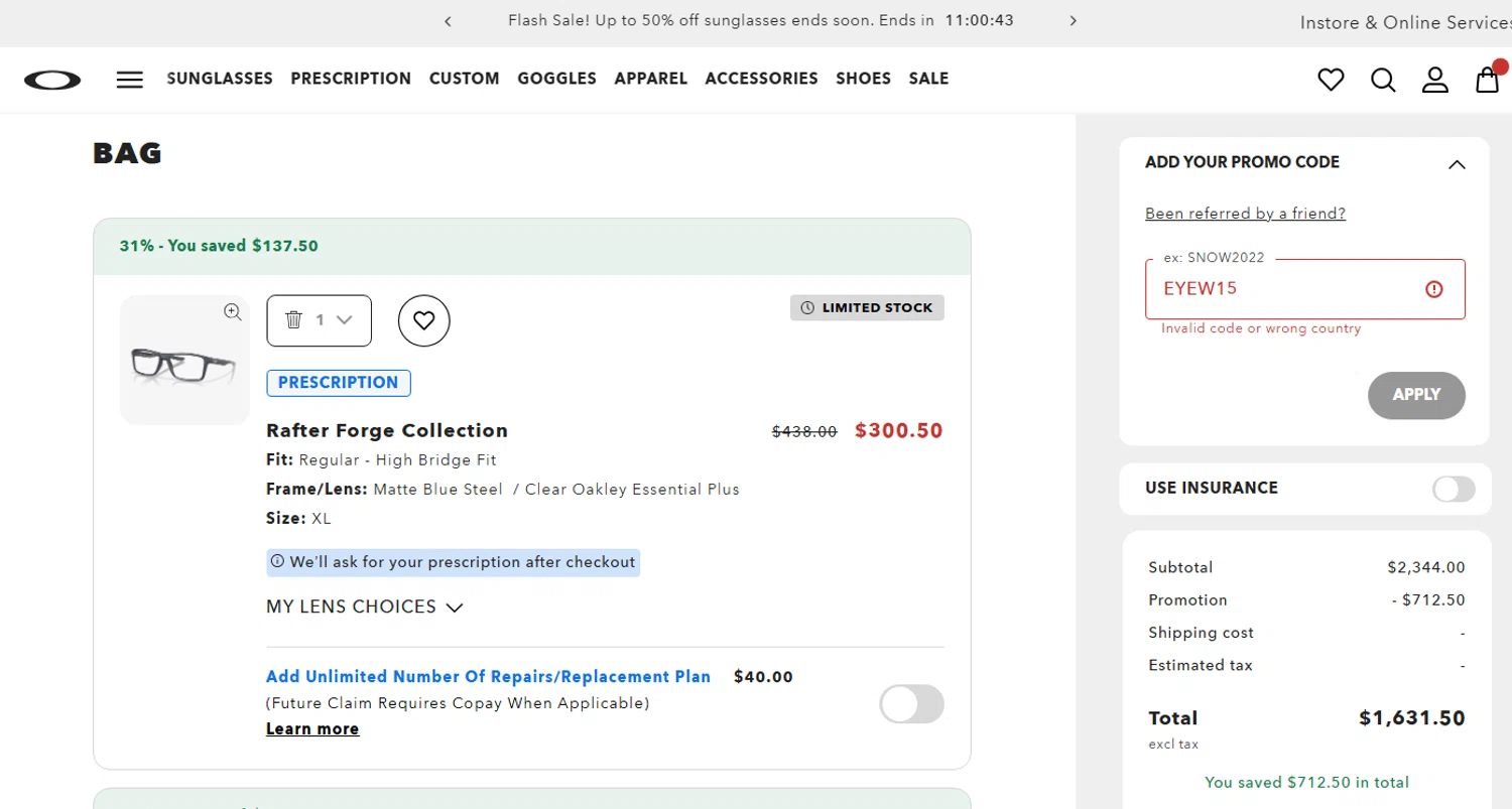 Oakley Promo Codes (4 Verified) - 20% Off Sitewide May 2025