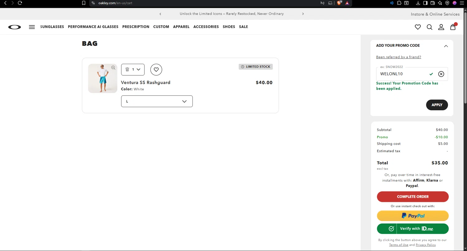 Oakley Discount Codes - $10 Off (4 Verified) Oct 2025