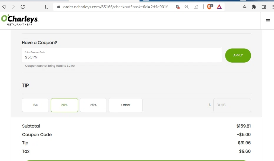 O'Charley's Coupon Codes - 50% Off Coupons Jan 2025