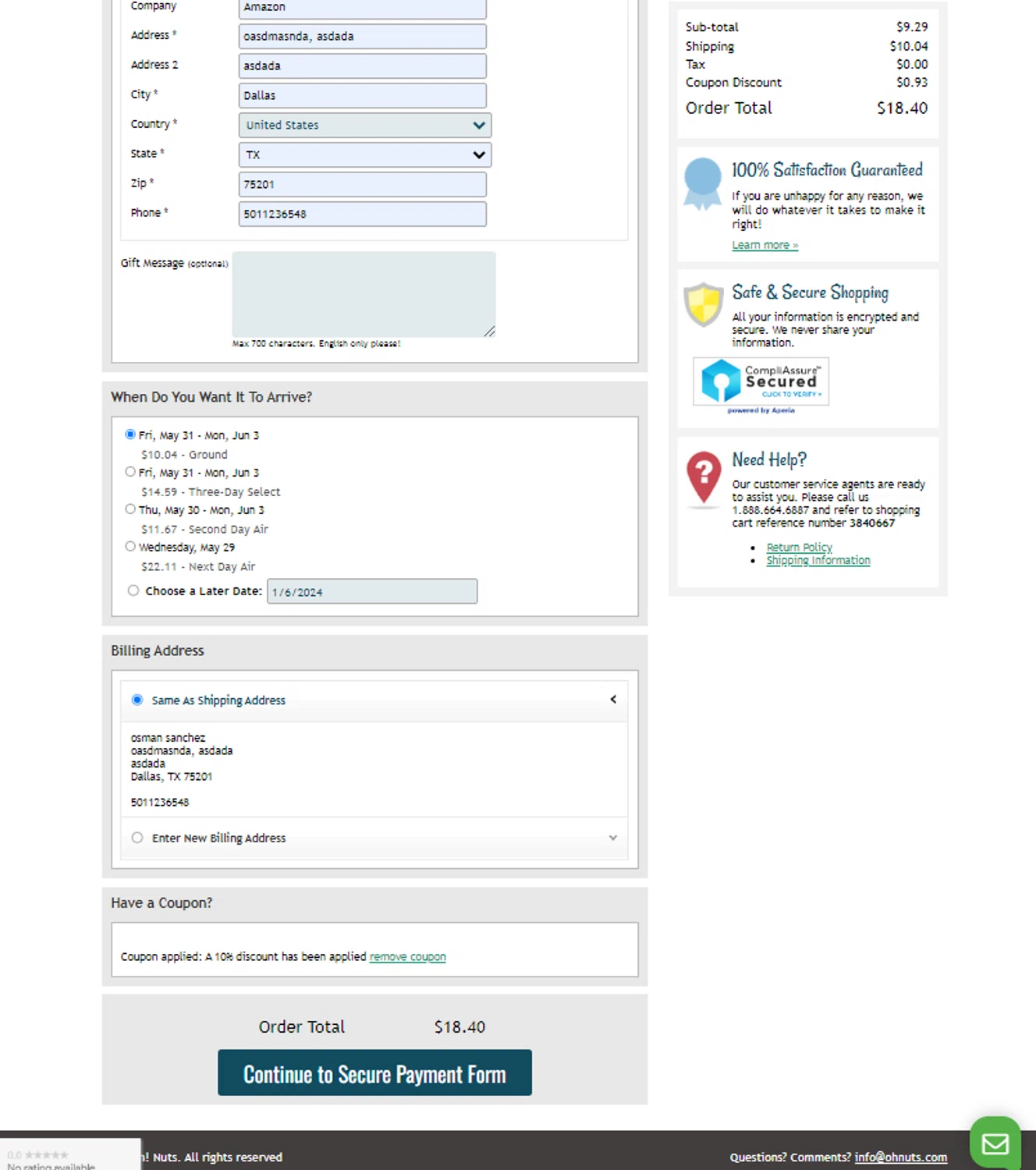 Oh Nuts Promo Codes – 10% Off | July 2024