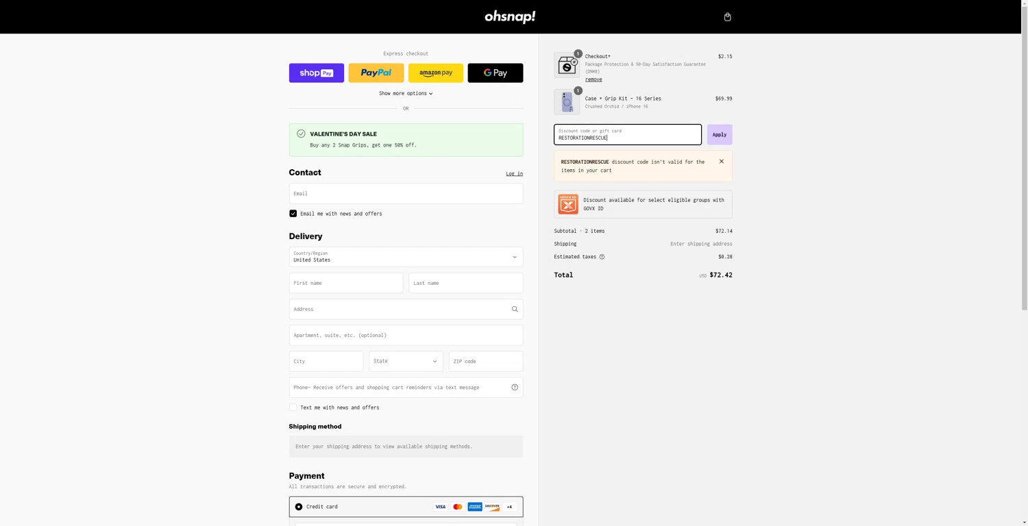 Ohsnap Discount Codes - 15% Off (5 Verified) Oct 2025