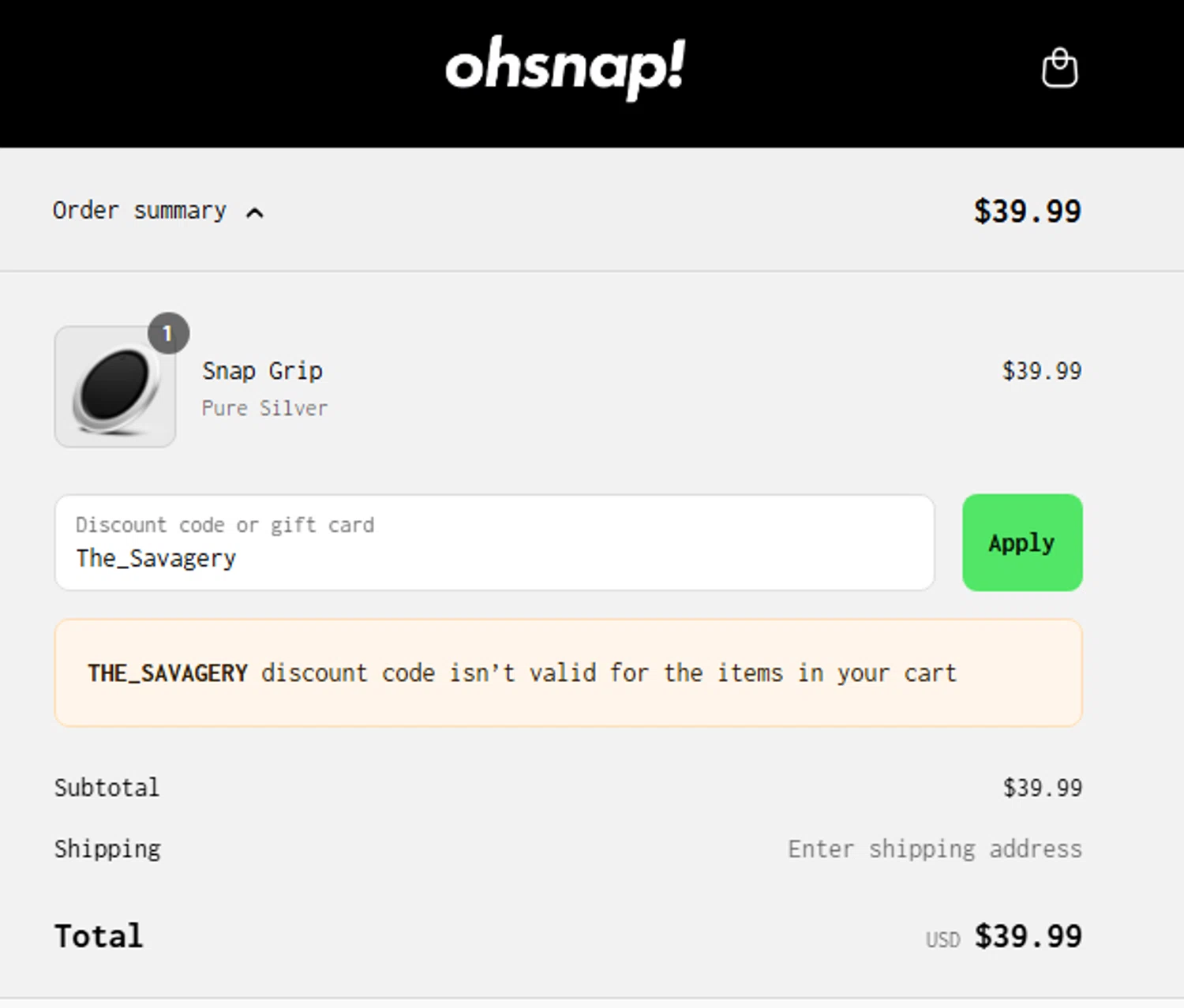 Ohsnap Promo Codes - 15% Off (5 Verified) Dec 2025