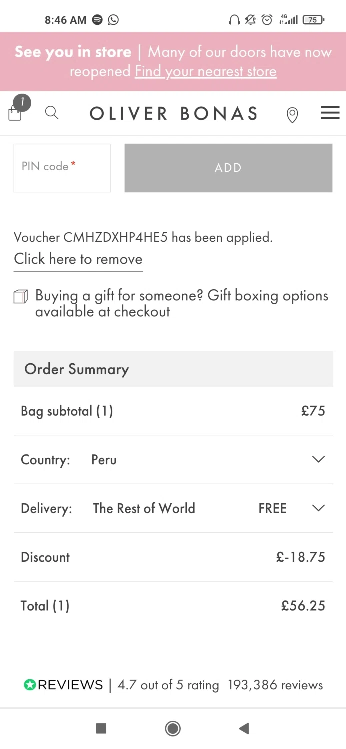 Oliver Bonas Promo Codes - 15% Off | January 2025