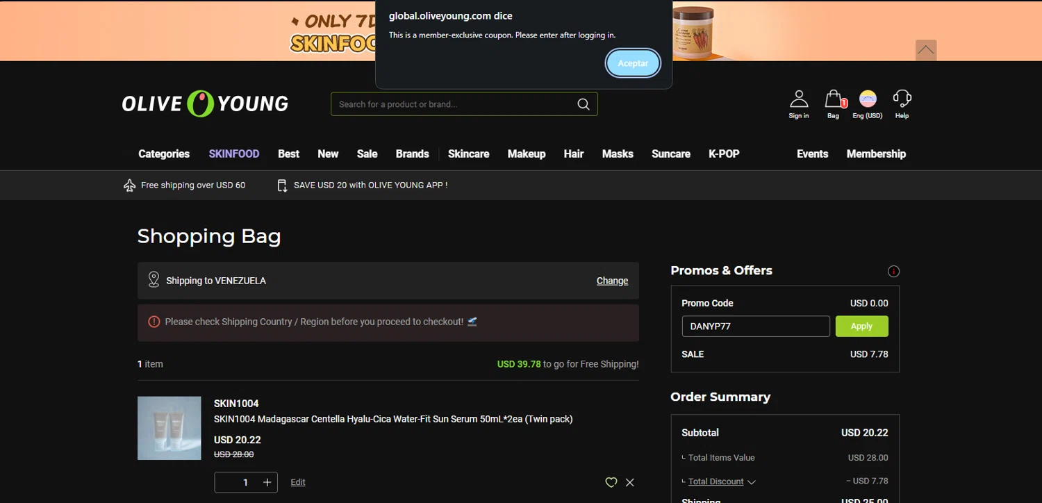 OLIVE YOUNG Promo Codes - $7 Off Coupons in August 2024 | SimplyCodes