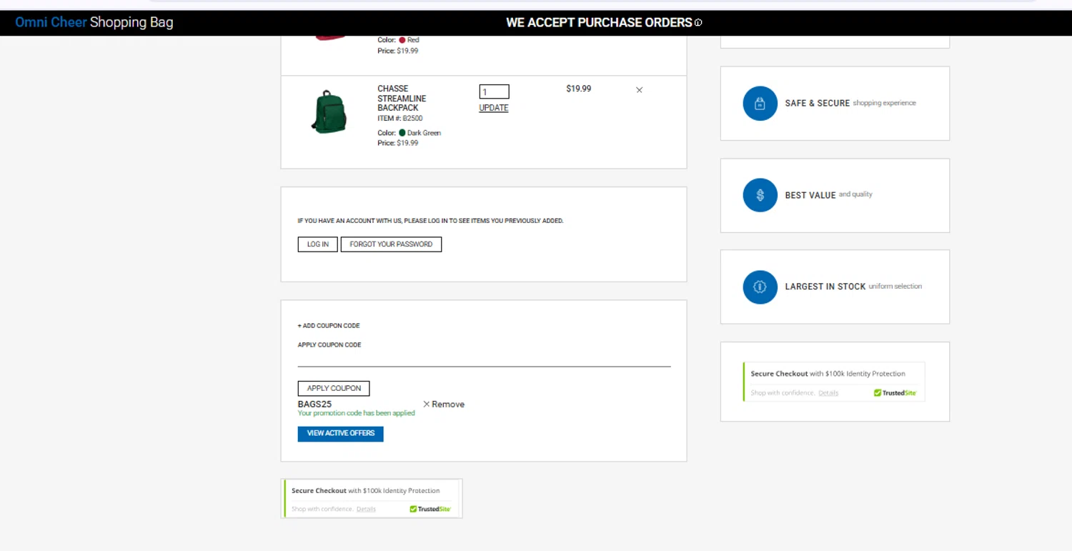 Omni Cheer Promo Codes (12 Verified) - 25% Off Oct 2025