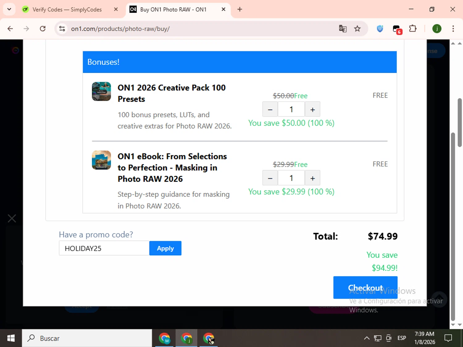 ON1 Promo Codes - 25% Off (23 Verified) Mar 2026