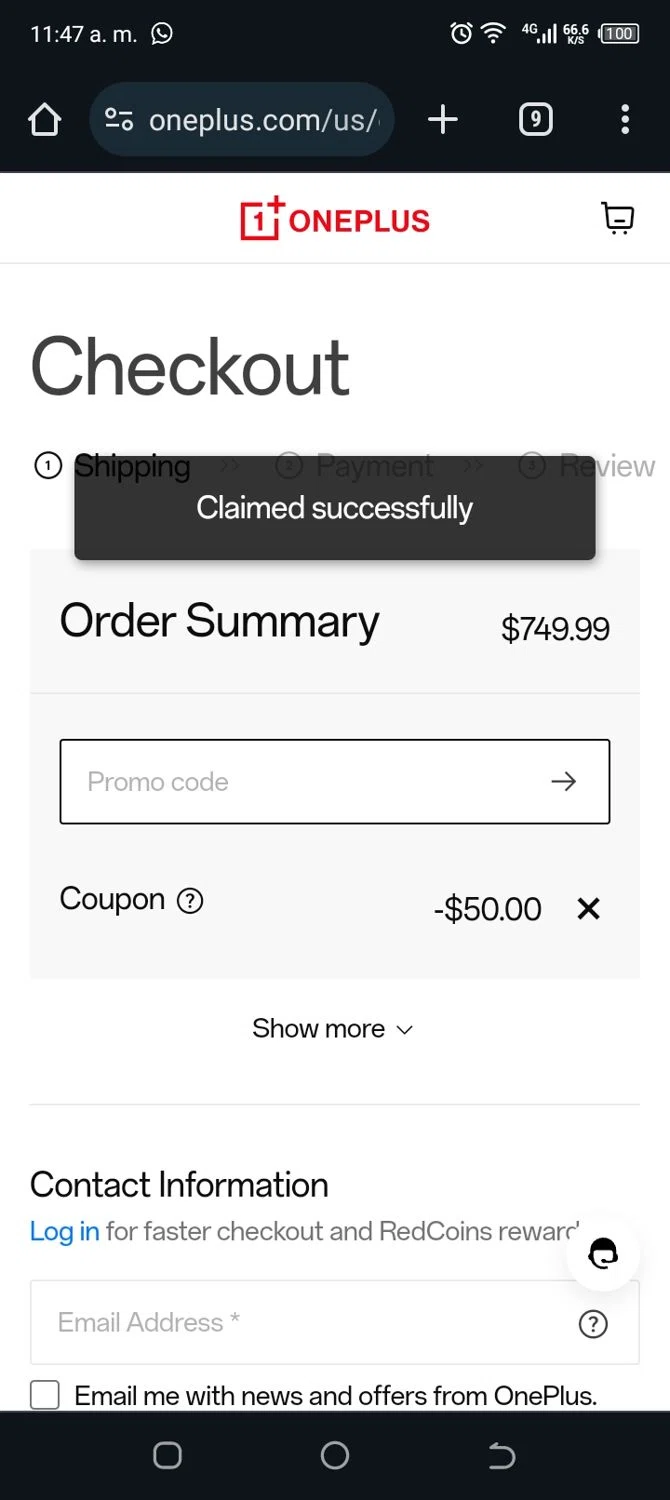 OnePlus Promo Codes – $50 Off | June 2024