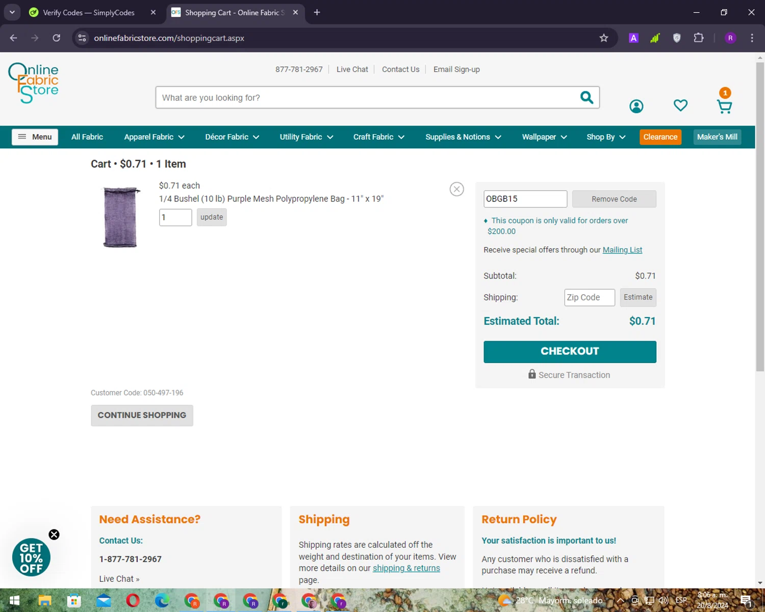 Online Fabric Store Coupons - 15% Off | September 2024