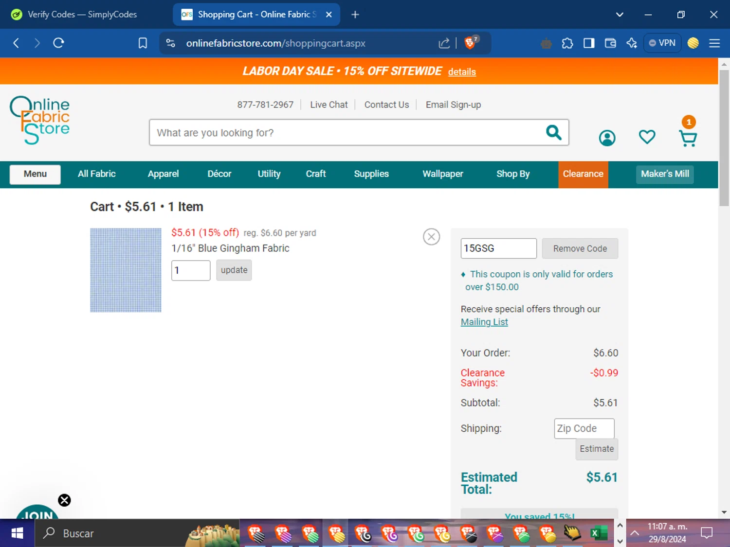 Online Fabric Store Coupons - 15% Off | September 2024