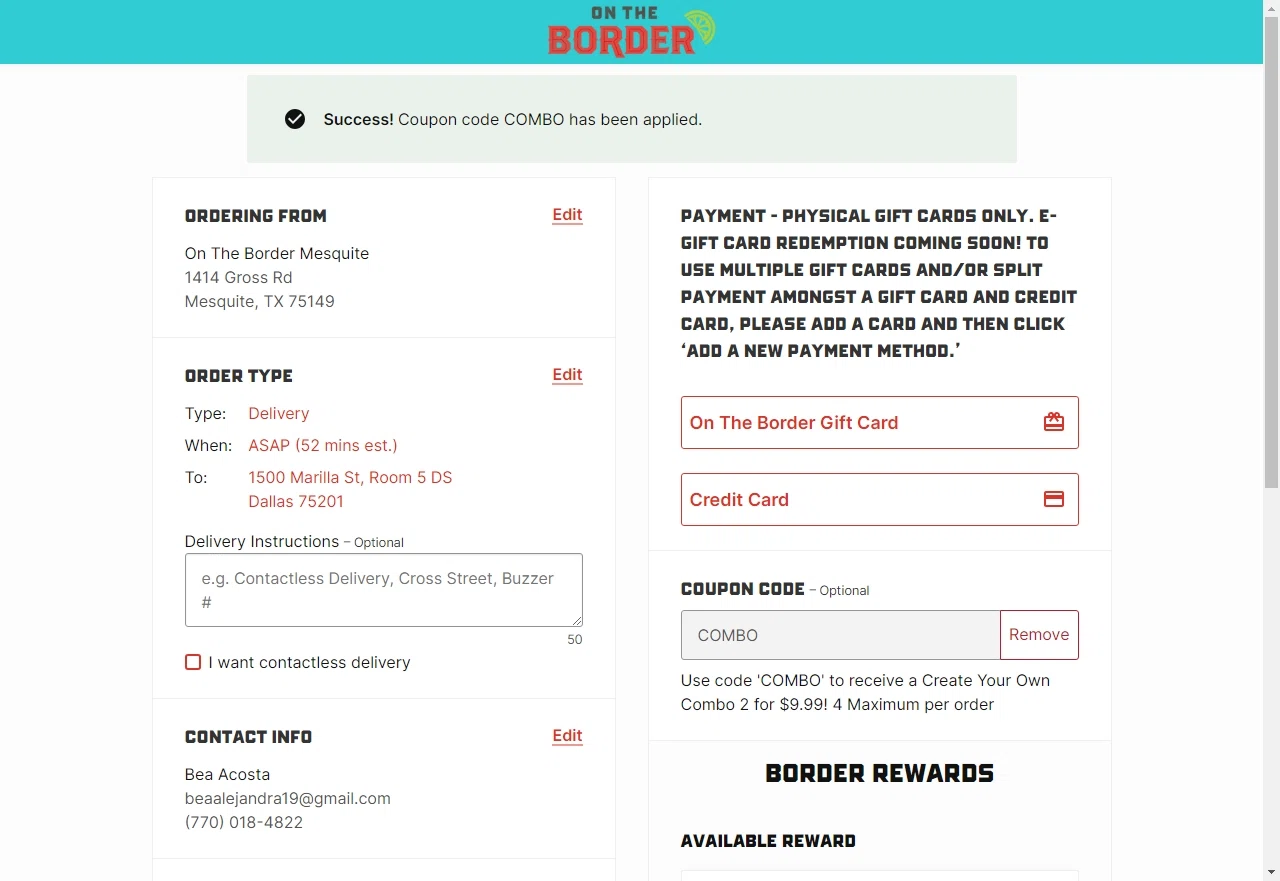 On The Border Coupon Codes - 50% Off | September 2024