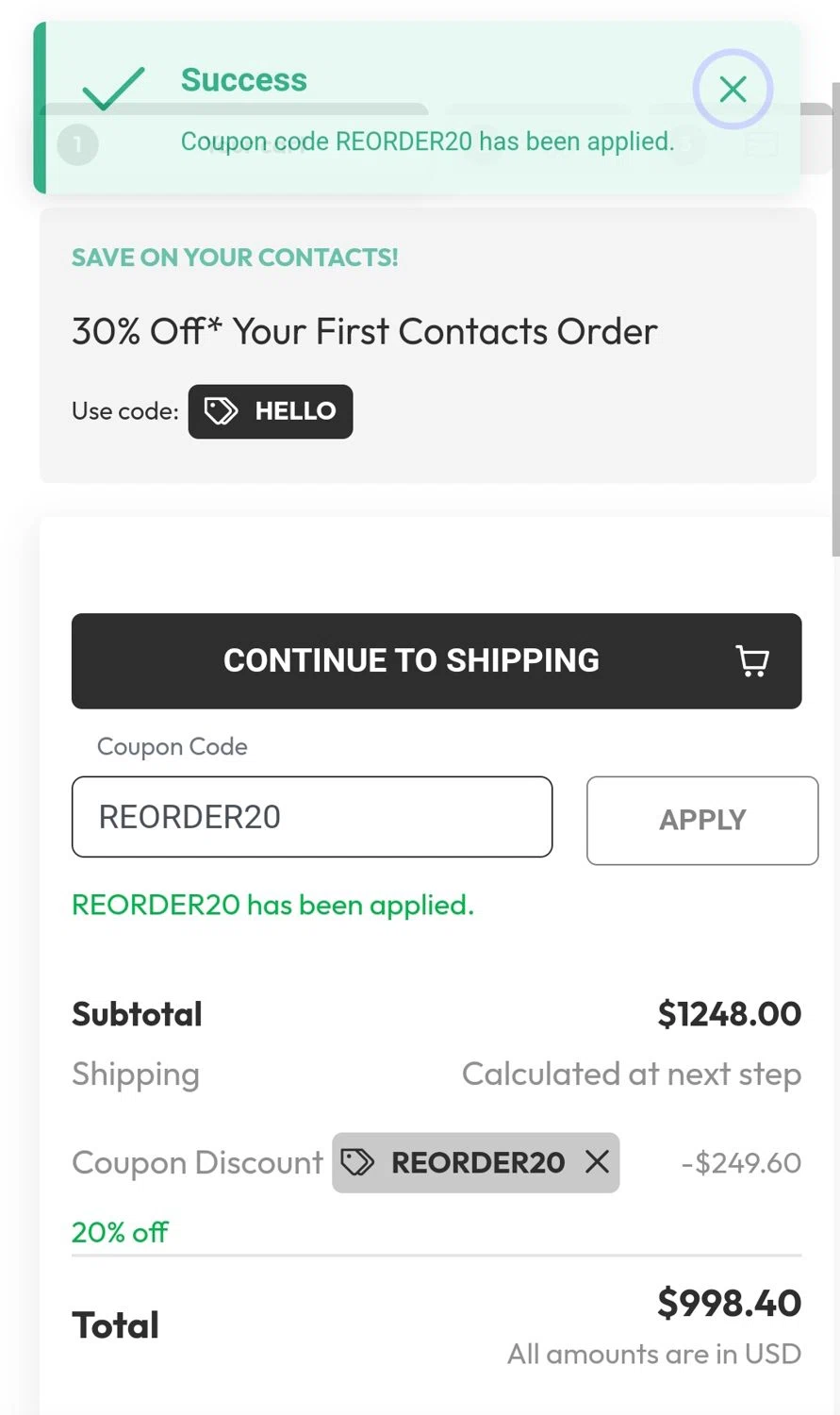 OptiContacts.com Coupons - 20% Off | September 2024