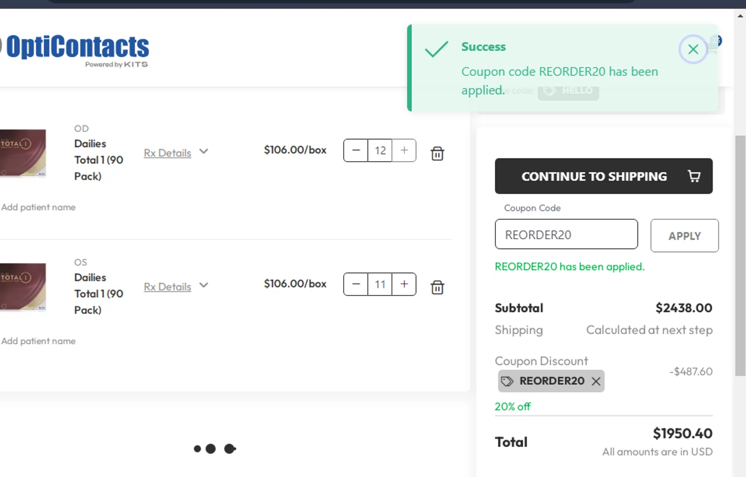 OptiContacts.com Coupons - 20% Off | September 2024