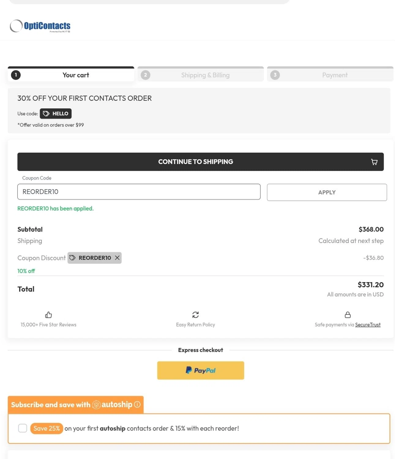 OptiContacts.com Promo Codes - 20% Off Sep 2025