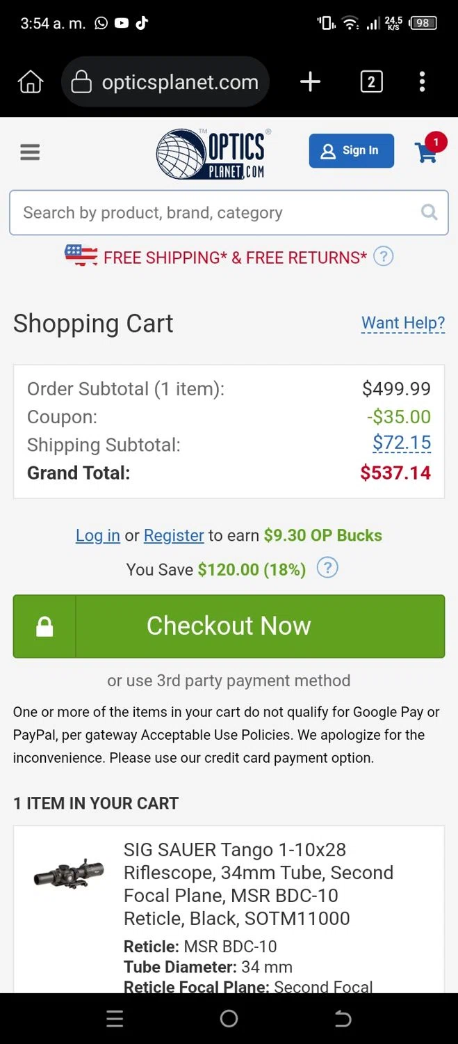 Optics Planet Promo Codes - 5% Off (Verified) Oct 2025