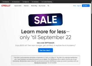 O'Reilly Discount Codes - 20% Off (1 Verified) Oct 2025