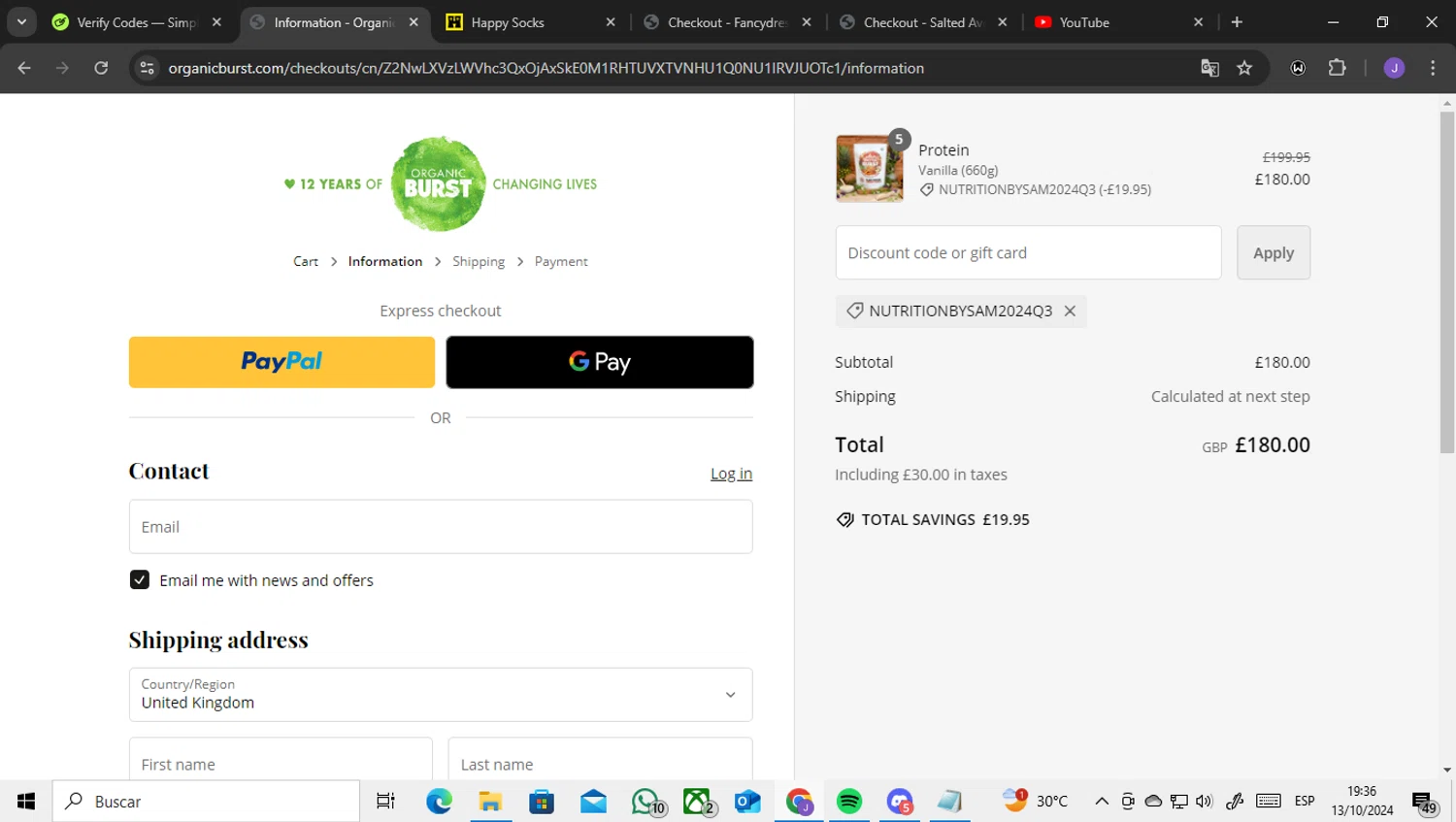 Organic Burst Discount Codes - 30% Off Coupons Jan 2025