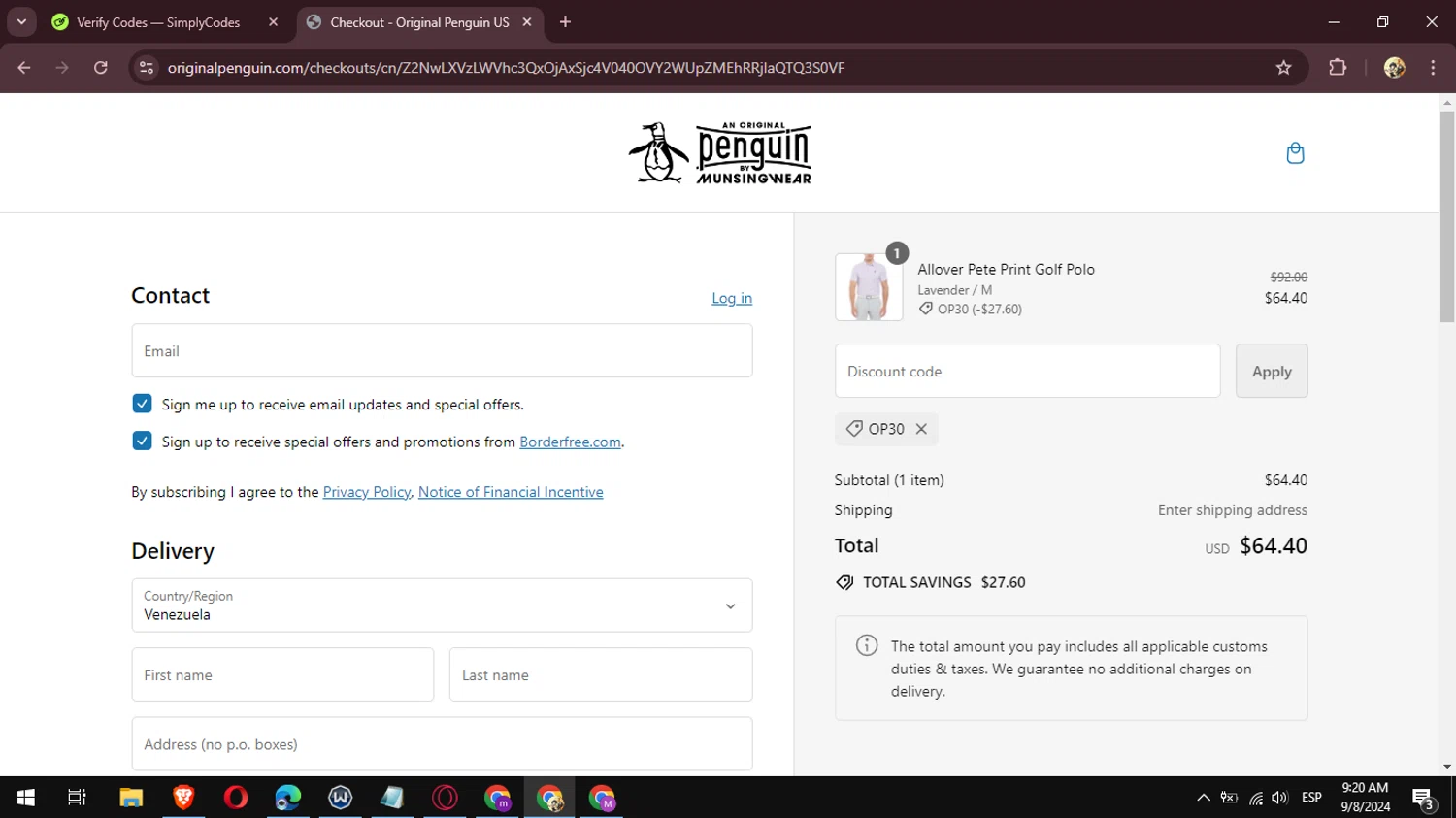 Original Penguin Coupon Codes - 50% Off | October 2024