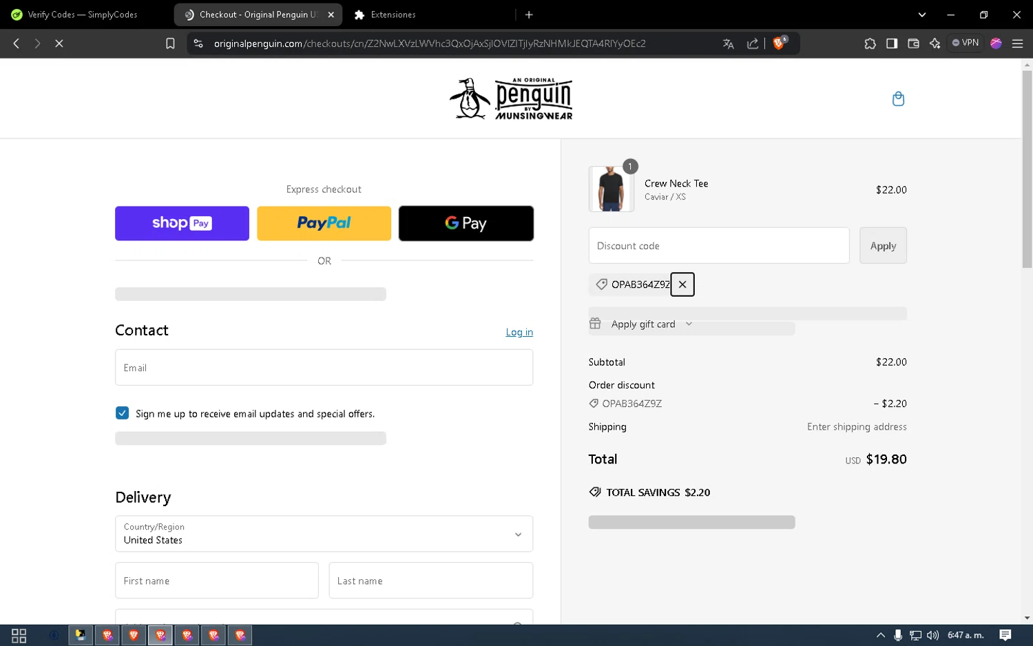 Original Penguin Coupon Codes & Black Friday 2024 Deals - 10% Off