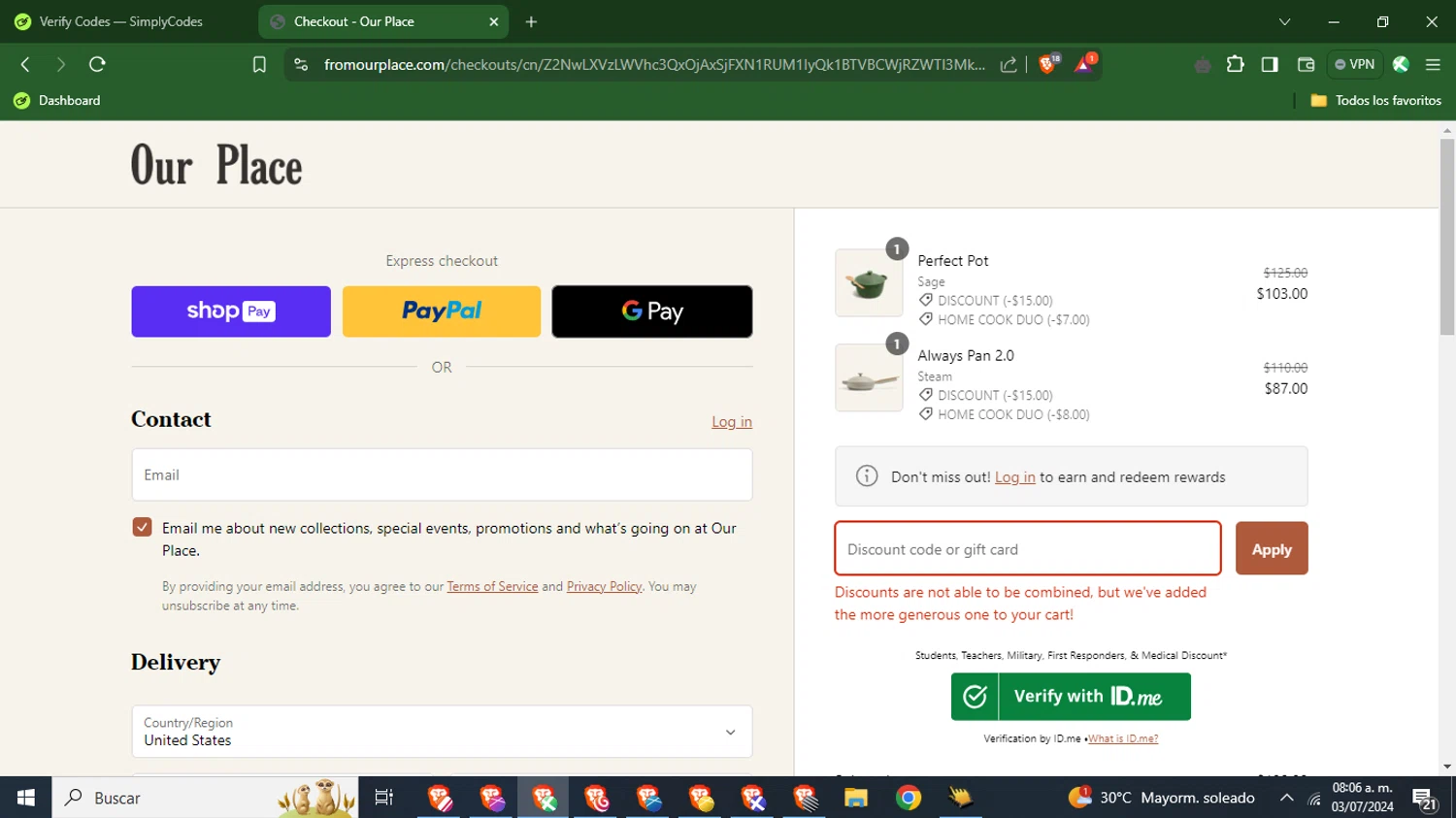 Our Place Discount Codes - 15% Off | January 2025