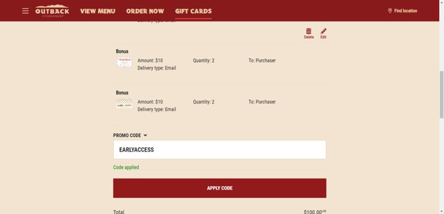 Outback Steakhouse Promo Codes - $50 Off Jul 2025